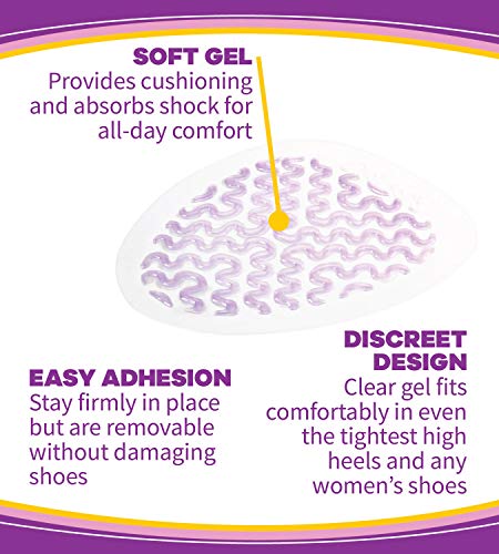 Dr. Scholl's Love Your Heels & Wedges Ball of Foot Cushions for Women, 1 Pair, Metatarsal Pads Women - All-Day Comfort for High Heels - Relieve & Prevent Shoe Discomfort, No Sliding Stopper Pads