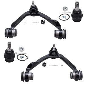 detroit axle - front 4pc suspension kit for 4wd ford f-150 f-250 expedition lincoln navigator, 2 upper control arms with ball joints 2 lower ball joints replacement