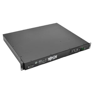 tripp lite switched pdu with ats, 2/2.4kw single phase, 200/240v, 10 outlet (c13), 2 c14 input, 3.6m cords 1u rack-mount power, taa (pdumh15hvatnet)