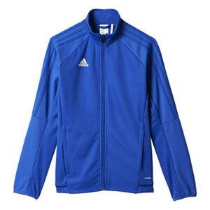 adidas mens tiro 17 training jacket (boblue/black/white, small)