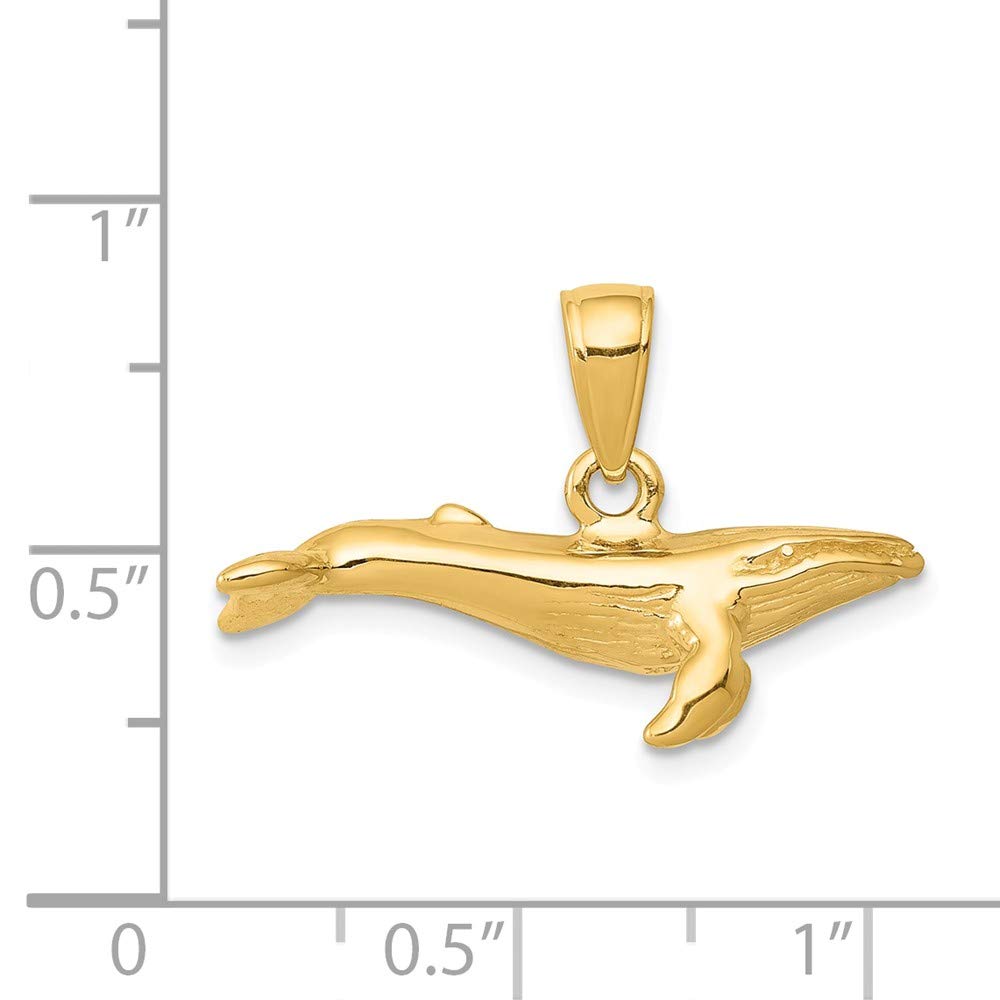 Jewels By Lux 14K Yellow Gold 3-D Humpback Whale Pendant