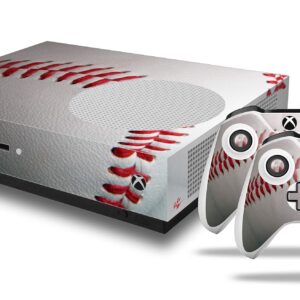 WraptorSkinz Decal Vinyl Skin Wrap Compatible with Xbox One S Console and Controllers - Baseball