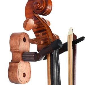 violin hanger wall mount with bow holder home & studio wall mount violin viola stand