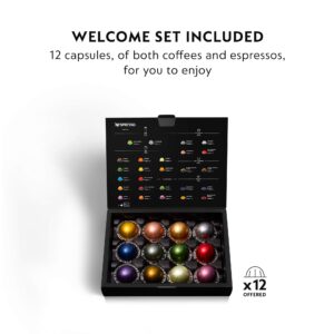 Nespresso Vertuo Coffee and Espresso Machine by De'Longhi with Milk Frother, 236.59 Milliliters, Piano Black