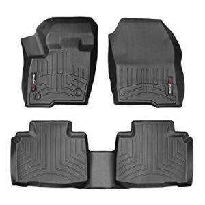 WeatherTech Custom Fit FloorLiners for Ford Edge, Edge ST - 1st & 2nd Row (44815-1-2), Black