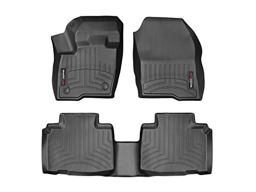 WeatherTech Custom Fit FloorLiners for Ford Edge, Edge ST - 1st & 2nd Row (44815-1-2), Black