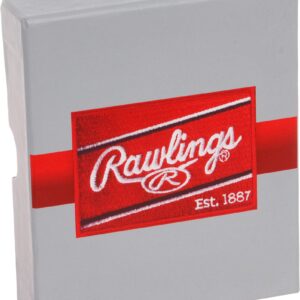 Rawlings Mens Tanned-leather Baseball Stitch Embroidered Wallet - (Dark Brown)