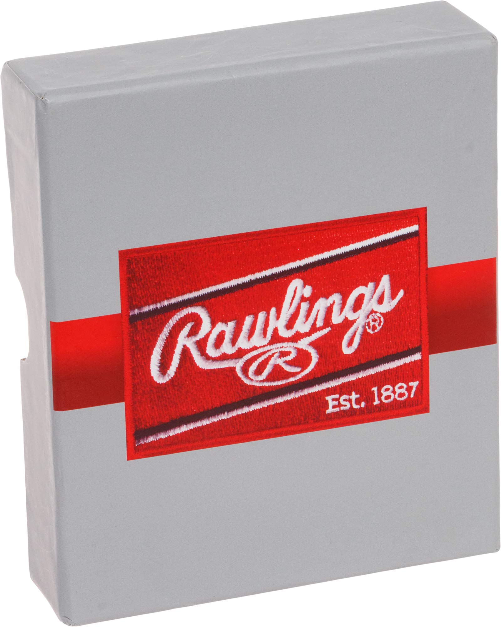 Rawlings Mens Tanned-leather Baseball Stitch Embroidered Wallet - (Dark Brown)