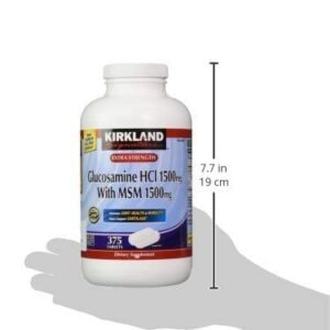 Kirkland Signature Glucosamine with MSM, 375 Tablets (2 Pack)