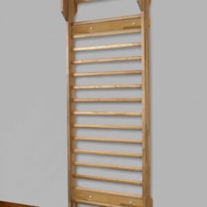 ARTIMEX Wooden Swedish Ladder (Stall Bars) Set for Physical Therapy & Gymnastics - Used in Homes, Gyms, Clinic, Schools or Fitness Centers - Wall Bars from Natural Wood: Red Oak, Code 279