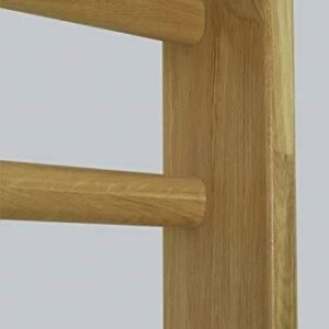 ARTIMEX Wooden Swedish Ladder (Stall Bars) Set for Physical Therapy & Gymnastics - Used in Homes, Gyms, Clinic, Schools or Fitness Centers - Wall Bars from Natural Wood: Red Oak, Code 279