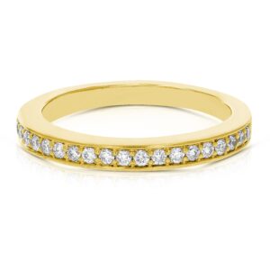 Vir Jewels 1/5 cttw Diamond Wedding Band in 10K Yellow Gold Size 5