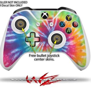 WraptorSkinz Decal Vinyl Skin Wrap Compatible with Xbox One S Console and Controllers - Tie Dye Swirl 104