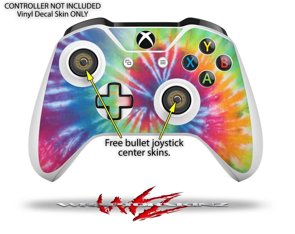 WraptorSkinz Decal Vinyl Skin Wrap Compatible with Xbox One S Console and Controllers - Tie Dye Swirl 104