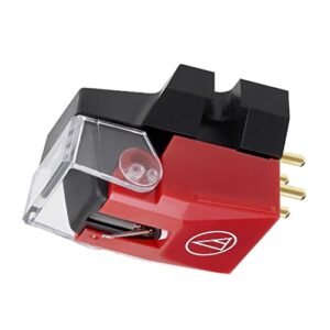 audio-technica vm540ml microline dual moving magnet stereo turntable cartridge red