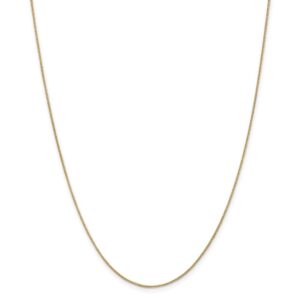 jewels by lux 14k yellow gold 0.80mm spiga pendant chain