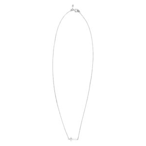 Silpada Sideways Cross Necklace for Women, White .925 Sterling Silver, Jewelry Gift Ideas, Simplex', 16"