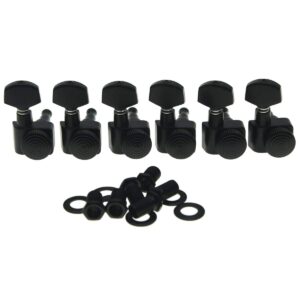 kaish black 2 pin locking tuners tuning keys pegs machine heads for american stratocaster/telecaster strat/tele