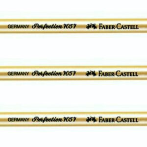 Faber-Castell Eraser Pencil - Perfection art eraser pencils for drawing, artist supplies, Dual function for erasing Ink and colored pencils - 3 Pack