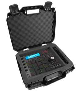 casematix hard shell travel case compatible with akai fire, mpk mini play, mpc one, apc key 25, mpd226, mpd218, apc mini, mpk mini mk3, mpc studio, element, midimix tom cat & rhythm wolf, case only