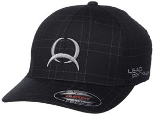 cinch men's flexfit cap with emboidery, black/grey, s/m