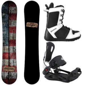 camp seven package drifter crcx snowboard-163 cm wide-system mtn binding xl-system apx snowboard boots 13