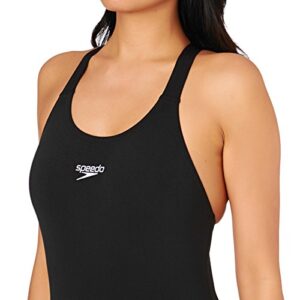 Speedo Boom Splice Muscleback Swimsuit - Womens - Black/red - 36 Inch