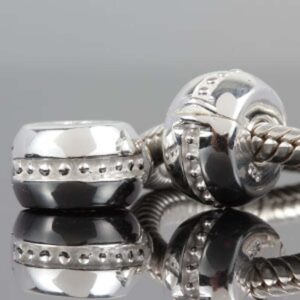 round clip stopper charms 925 sterling silver clip lock stoppers beads for bracelets (k)