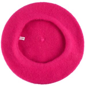 Hat To Socks Wool Blend French Beret for Men and Women in Plain Colours (Fuchsia)