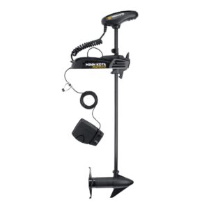 minn kota 1358745 pontoon freshwater electric-steer bow-mount trolling motor with digital maximizer & powerdrive foot control, 55 lbs thrust, 48" shaft