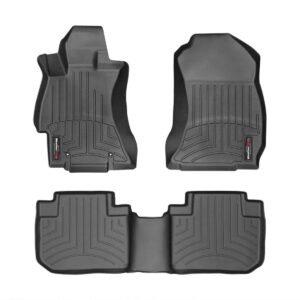 WeatherTech Custom Fit FloorLiners for Subaru Forester - 1st & 2nd Row (44531-1-2), Black