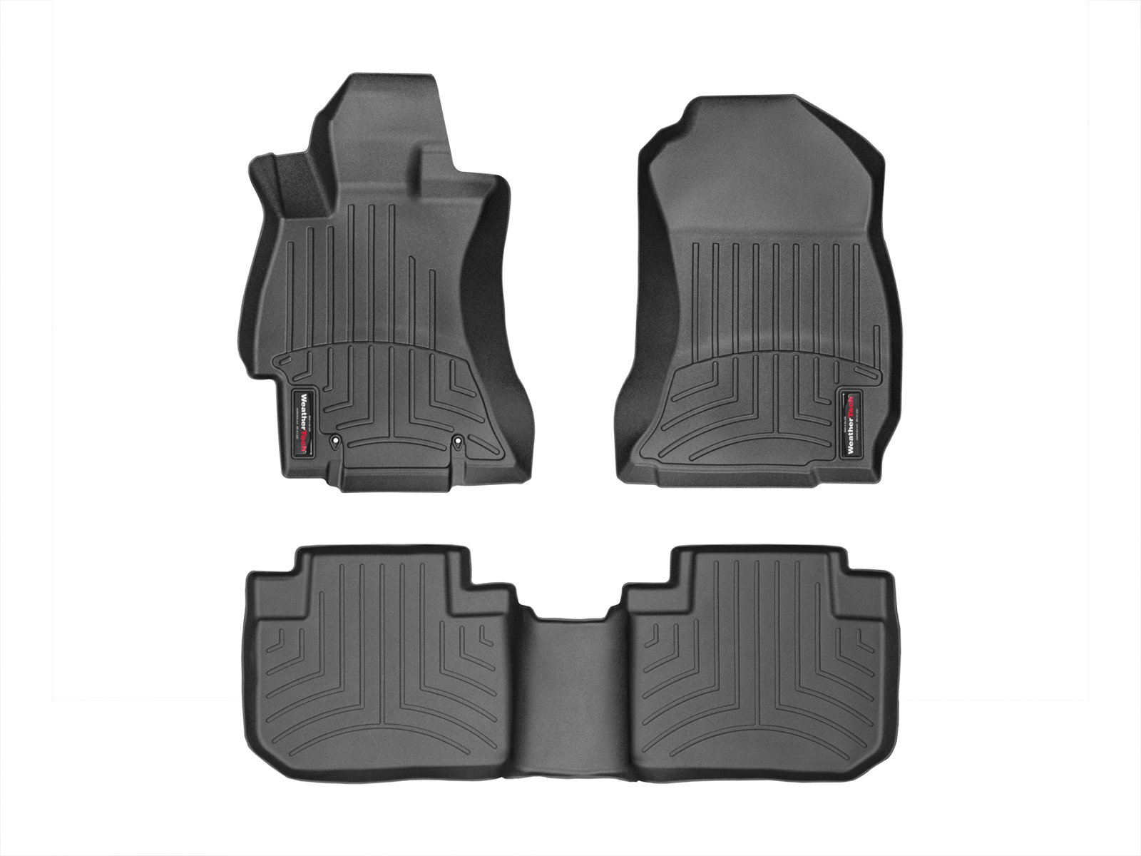 WeatherTech Custom Fit FloorLiners for Subaru Forester - 1st & 2nd Row (44531-1-2), Black