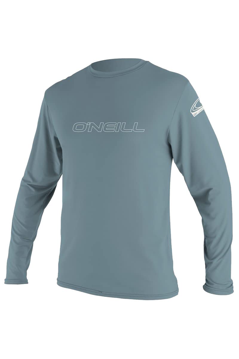 O' NEILL Men's Standard O'Neill Basic Skins UPF 50+ Long Sleeve Sun Shirt, Dusty Blue, Large