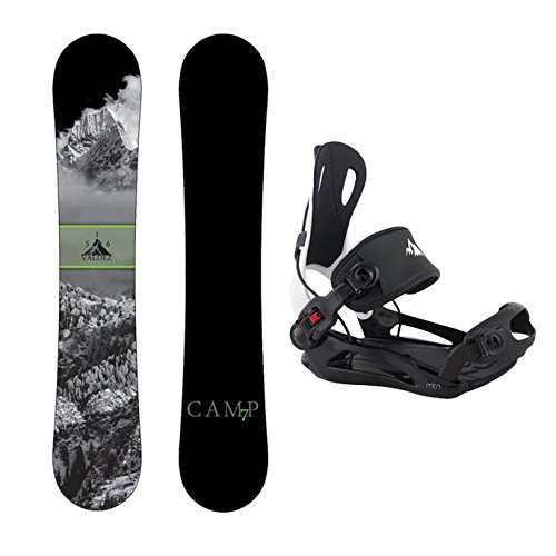 Package-Camp Seven Valdez Snowboard 158 cm Wide-System MTN Binding XL