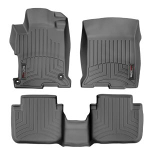 WeatherTech Custom Fit FloorLiners for Honda Accord - 1st & 2nd Row (44481-1-2), Black