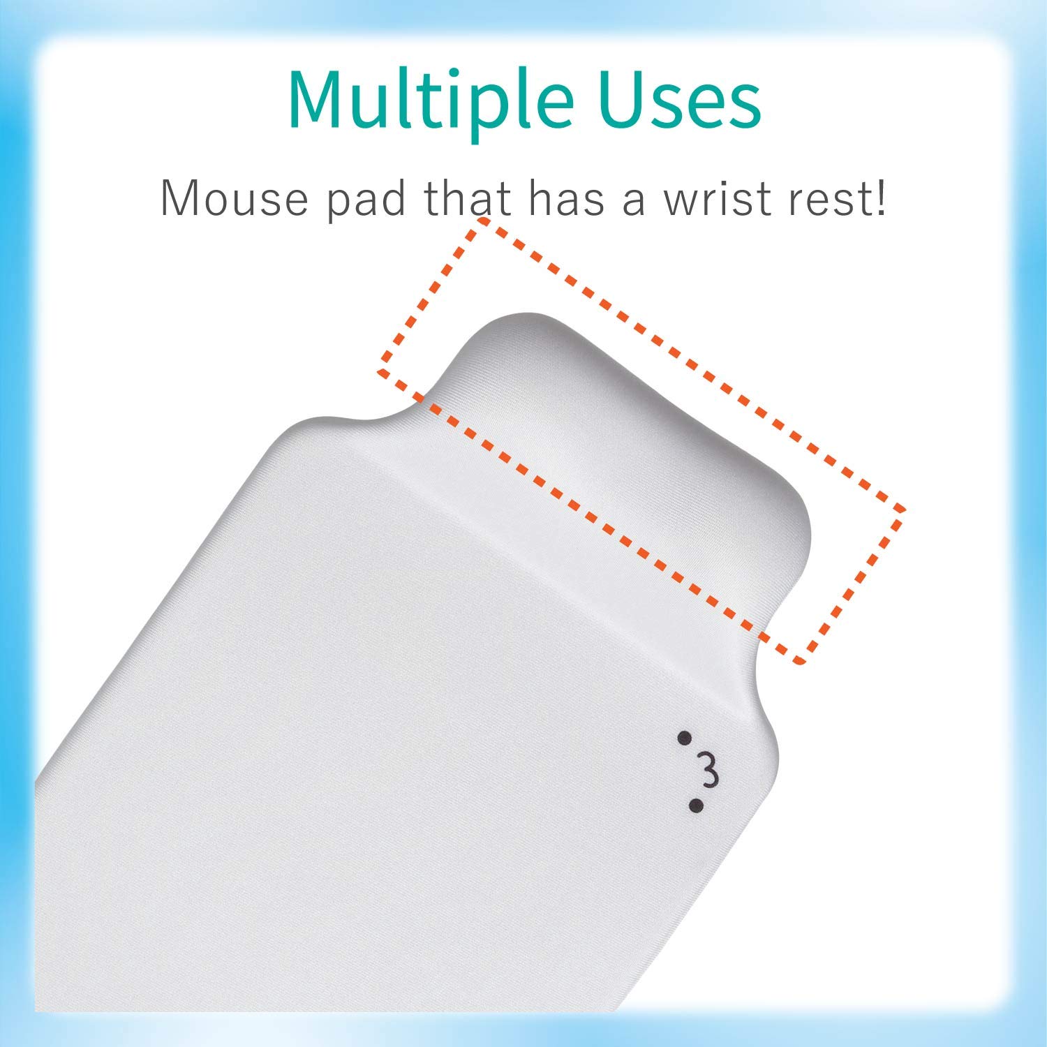 ELECOM Ergonomic Mouse Pad with Wrist Rest Gel Type for Laptop, Office & Home, Pain Relief Non-Slip Rubber Base MP-GELWH