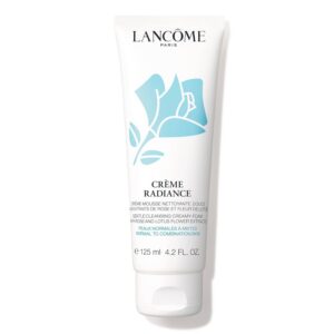 lancôme​ créme radiance cream-to-foam face cleanser - gently cleanses skin & removes makeup - with rose & lotus flower extract - 4.2 fl oz