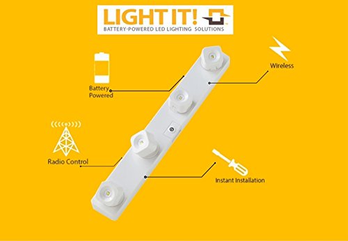 LIGHT IT! by Fulcrum, 30036-308 Wireless Remote Controlled LED Fastrack Set, White, Single Pack