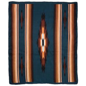 wyoming traders aztec teal-tan 34.5x34.5 regular