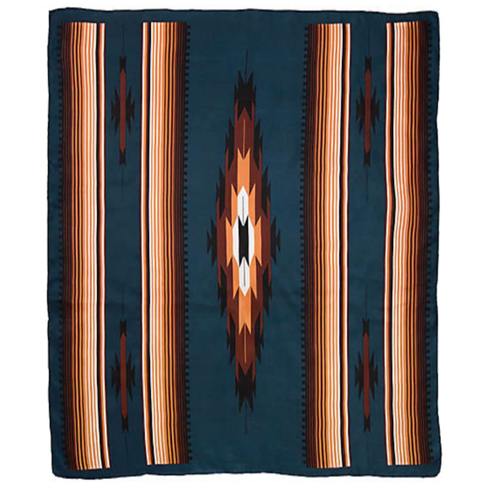 Wyoming Traders AZTEC Teal-Tan 34.5x34.5 Regular