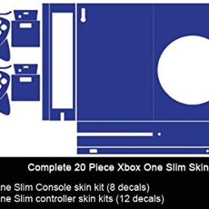 3D Carbon Fiber Lime Green - Air Release Vinyl Decal Mod Skin Kit by System Skins - Compatible with Microsoft Xbox One Slim (XB1 Slim)