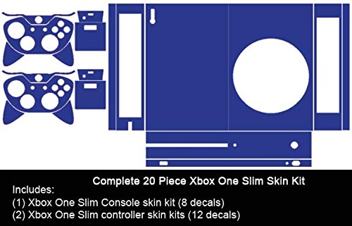 3D Carbon Fiber Lime Green - Air Release Vinyl Decal Mod Skin Kit by System Skins - Compatible with Microsoft Xbox One Slim (XB1 Slim)