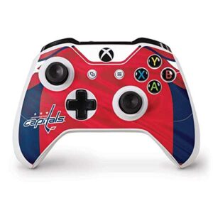 skinit decal gaming skin compatible with xbox one s controller - officially licensed nhl washington capitals home jersey design