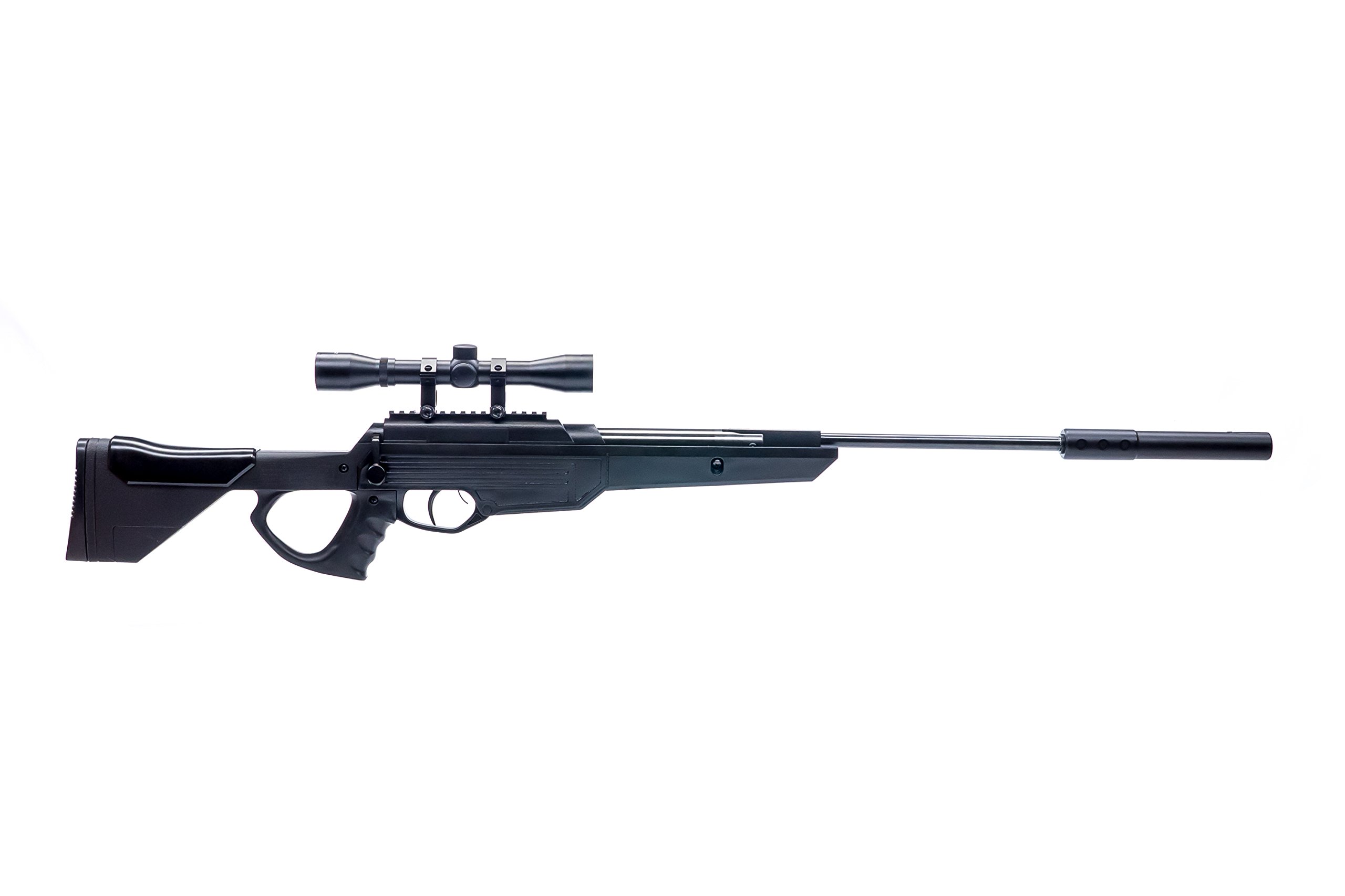 Barra Pellet Guns for Adults - Air Rifle for Hunting, Scope Included, Fires .177 Caliber Pellets, Break Barrel Spring Piston (Black TPR 1300 FPS)