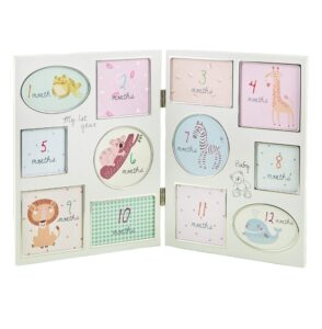 fashioncraft lovely baby collage, perfect baby-shower gift, favor - hinged - my first year