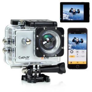 gear pro sports action 4k hype cam - ultra hd wi-fi action camera, silver (gdv485sl)