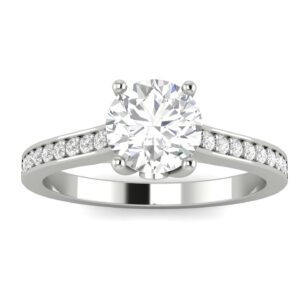 3/4ctw diamond engagement ring in 10k white gold