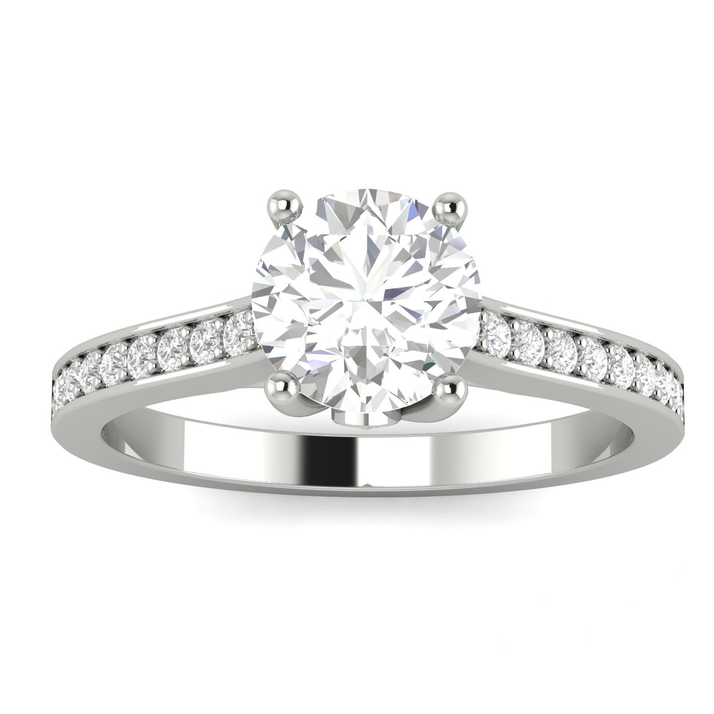 3/4ctw Diamond Engagement Ring in 10k White Gold