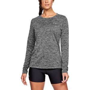 under armour women's ua tech™ twist crew long sleeve sm black