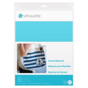 silhouette stencil material sheets - adhesive